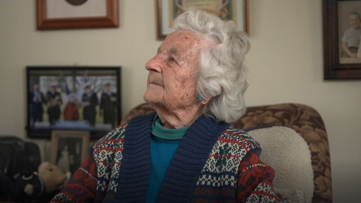 Merle Hare saw her service record from Word War Two for the first time ...