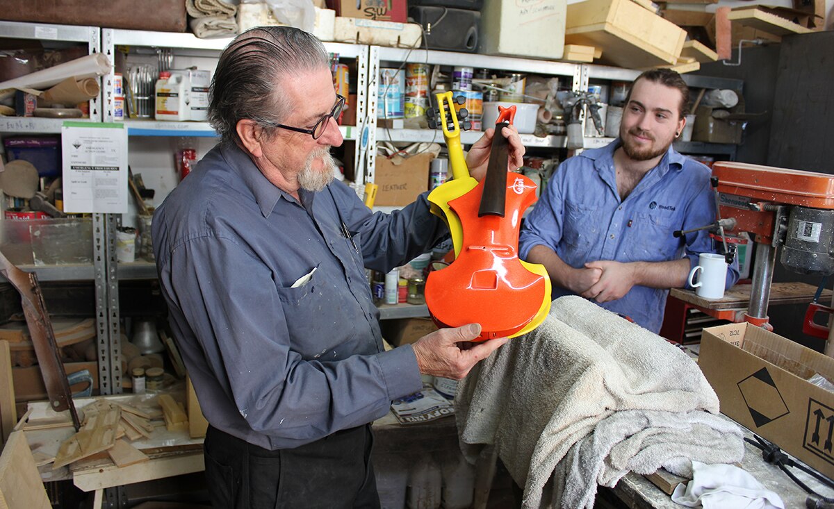 Toowoomba luthier creates one-of-a-kind electric violin before retiring ...