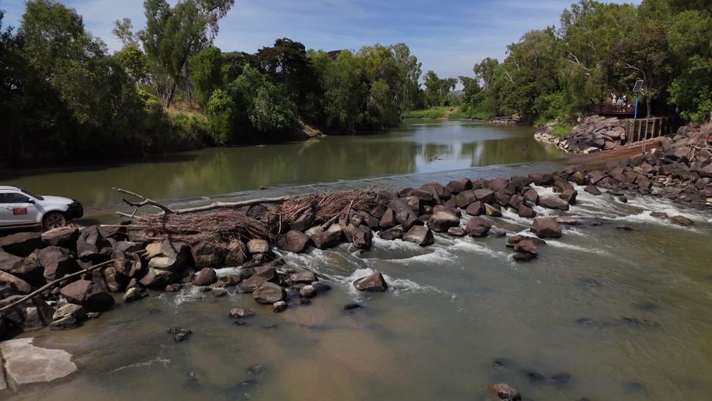 Crossing Kakadu National Park's infamous Cahills Crossing. - ABC News