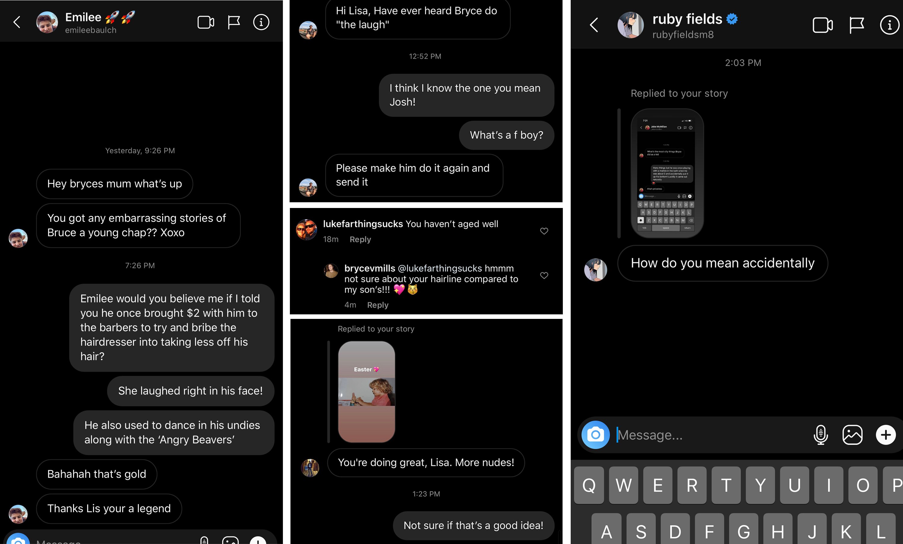 Highlights from Bryce’s mum’s Insta takeover (sorry Bryce) - triple j