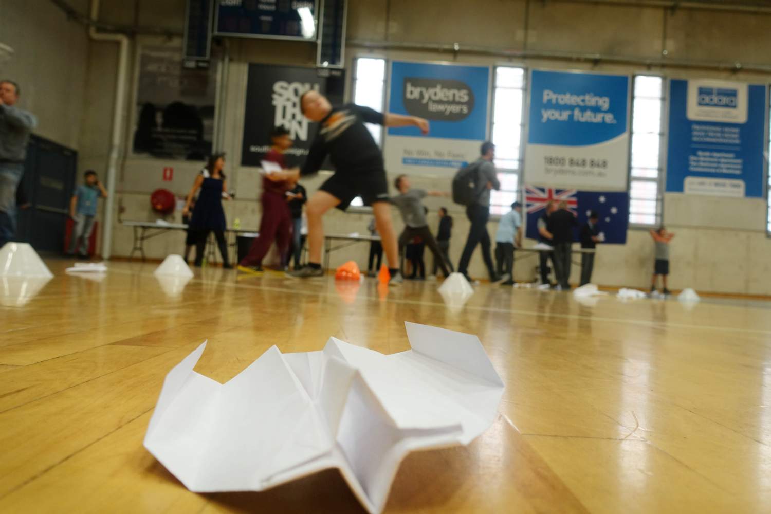 Paper plane competition in Sydney encouraging children to learn about ...