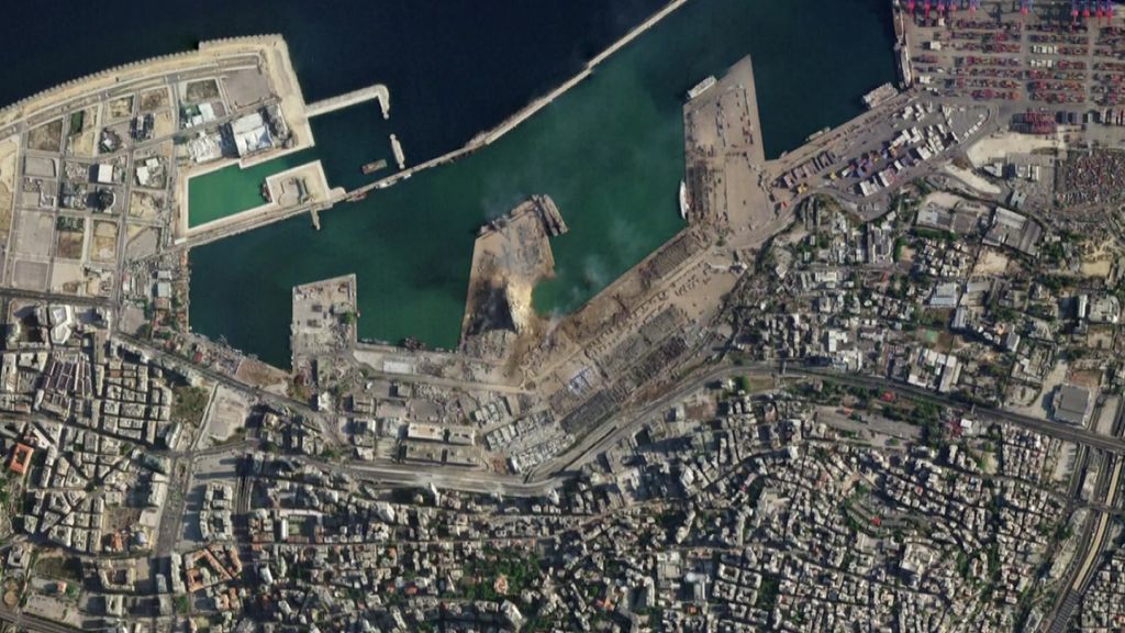 Beirut explosion aftermath revealed in satellite and drone images ...
