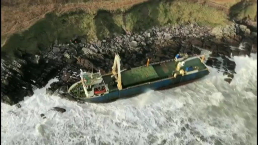 Ghost ship MV Alta washes up on Irish coast after nearly 18 months at ...