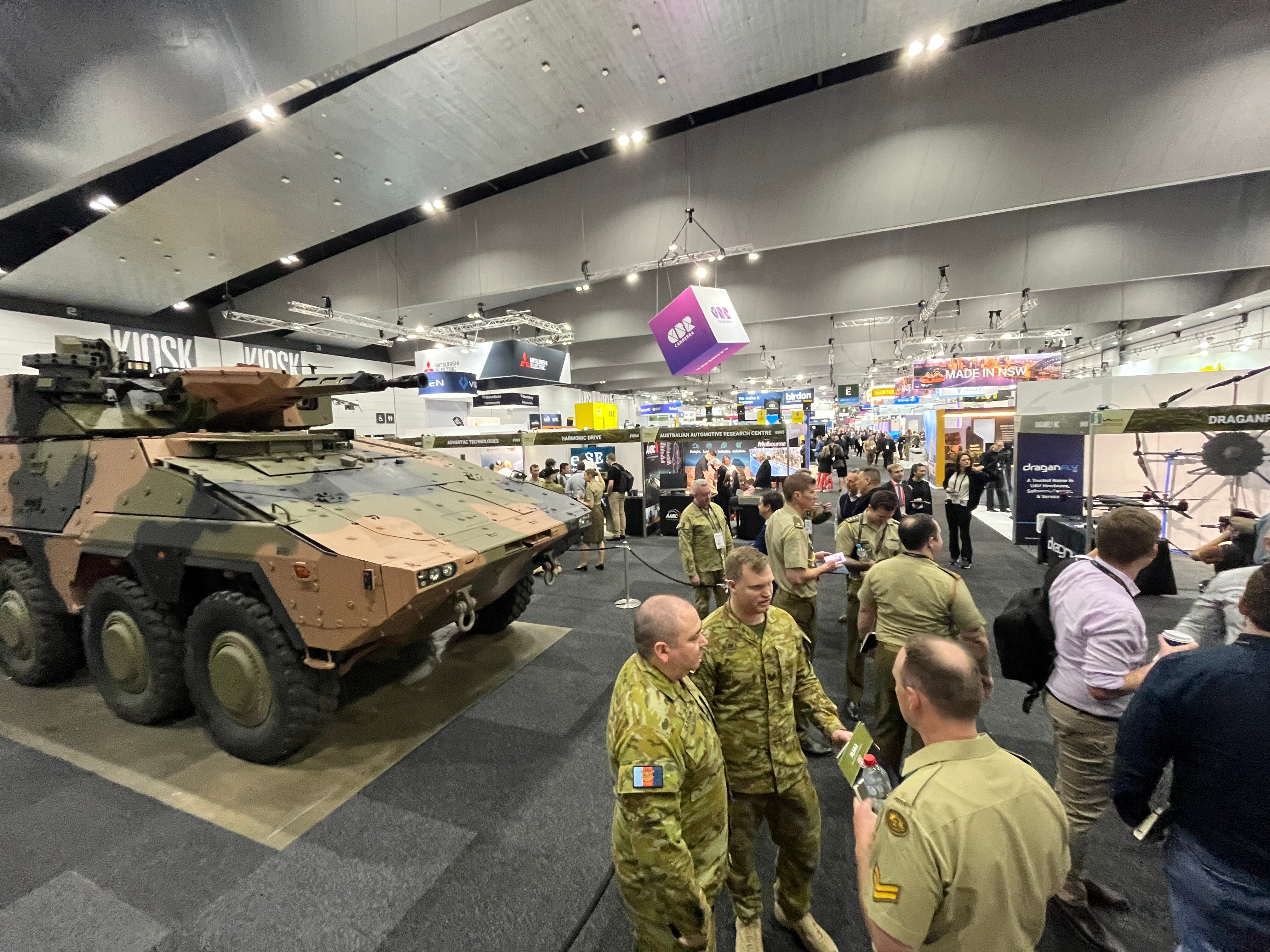 Despite the protests, inside the Land Forces Expo it's business as ...