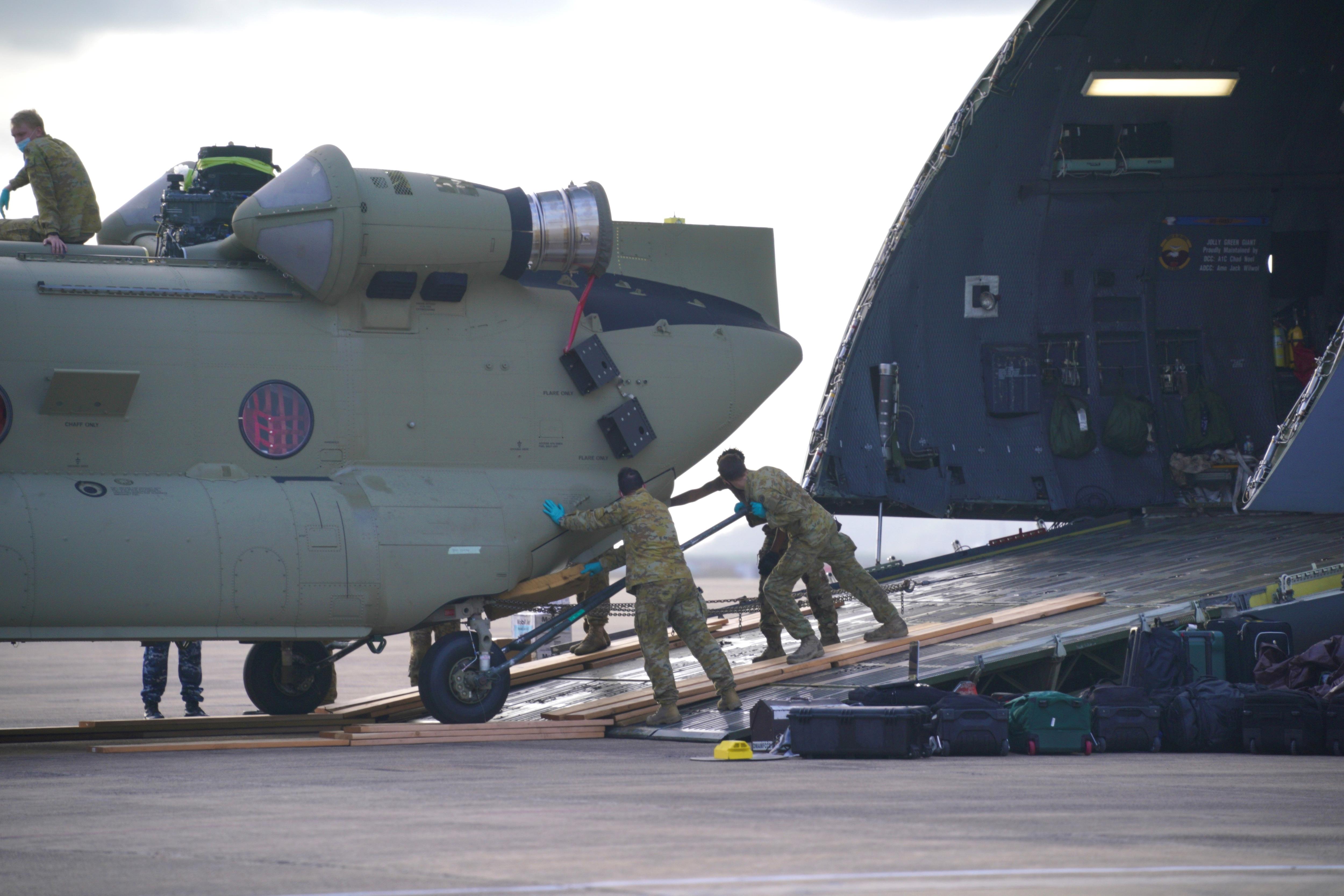 Spectacular delivery of extra Chinooks, as ADF's…