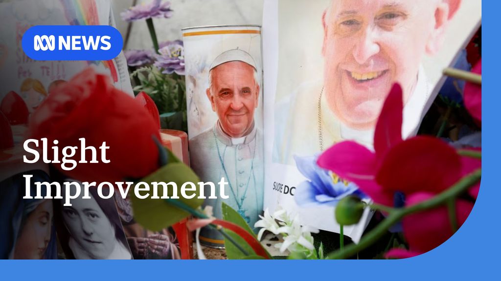 Pope resumes work as condition shows ‘slight improvement’ - ABC News