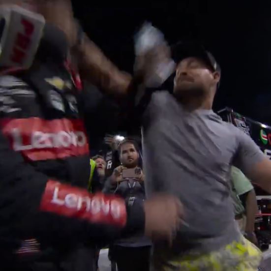 NASCAR rivals Ricky Stenhouse Jr and Kyle Busch fight after delayed All ...