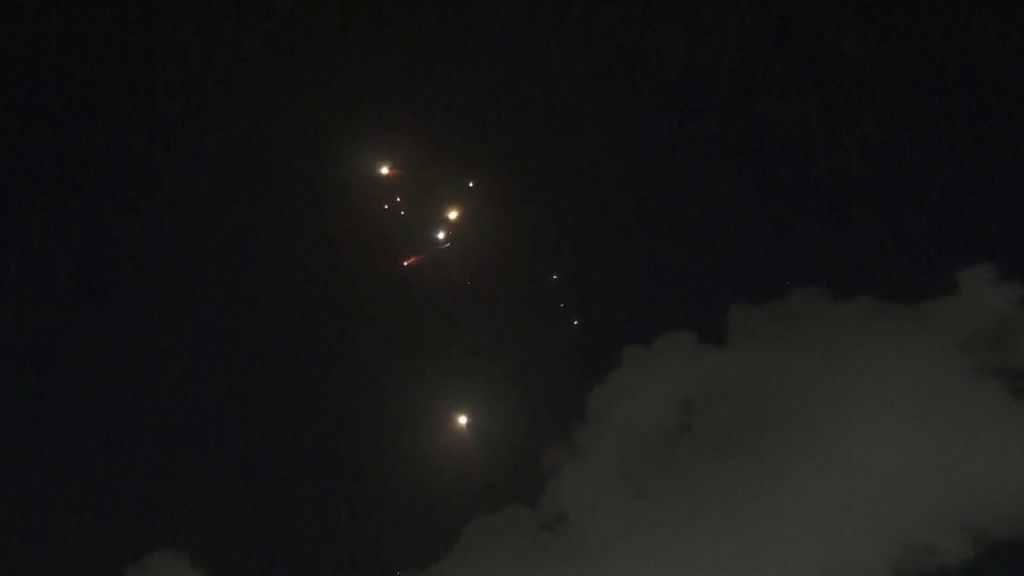 Missiles intercepted over Tel Aviv's skyline - ABC News