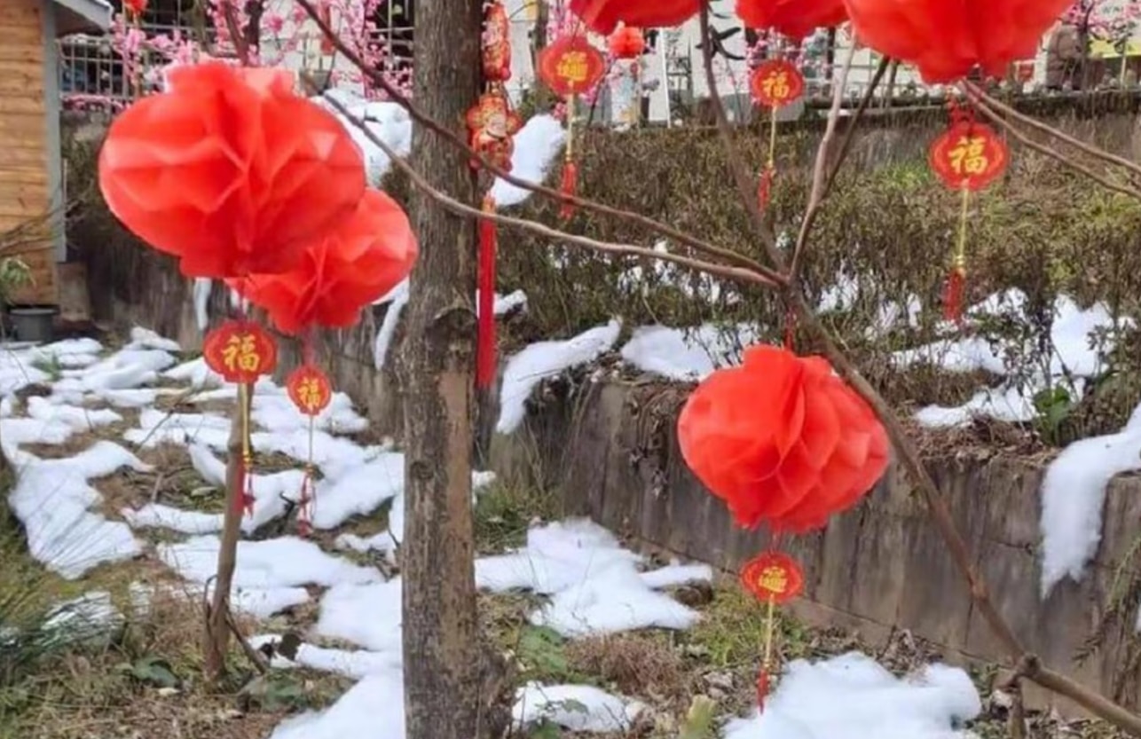 Chinese snow village apologises for using cotton wool to create fake ...