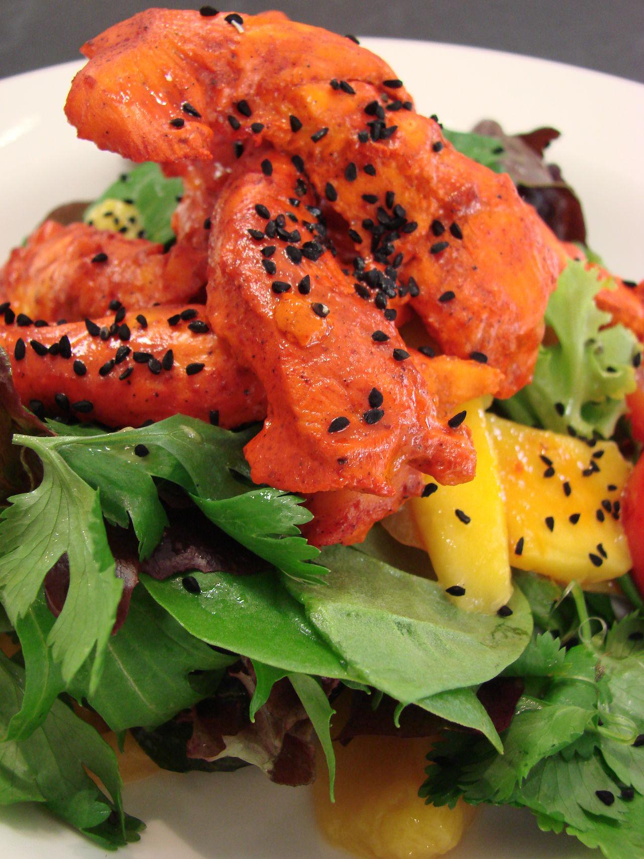 Tandoori chicken and mango salad - ABC News