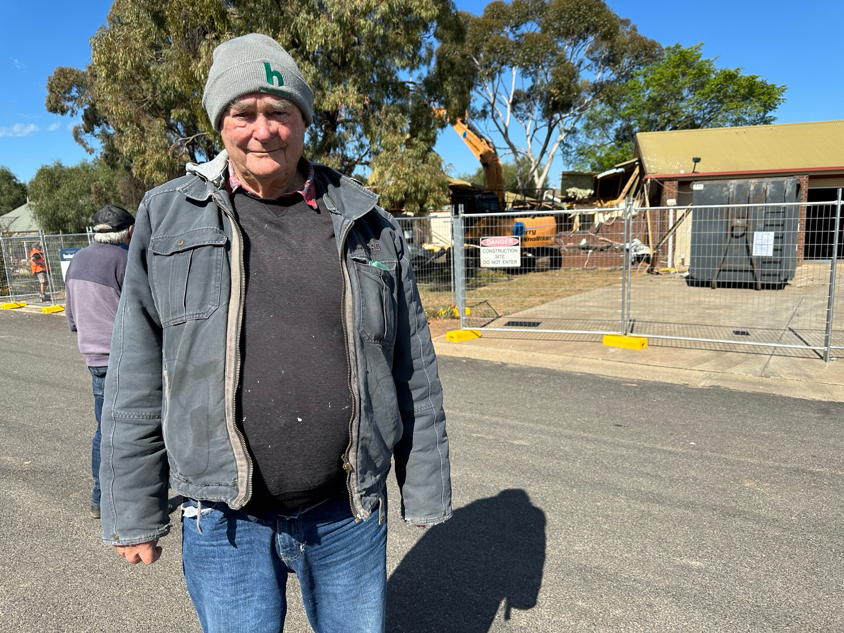 Howard Rochester speaks from inside the old ambulance station just ...