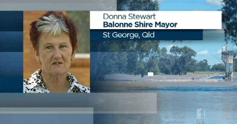 Balonne River peak revised down - ABC News