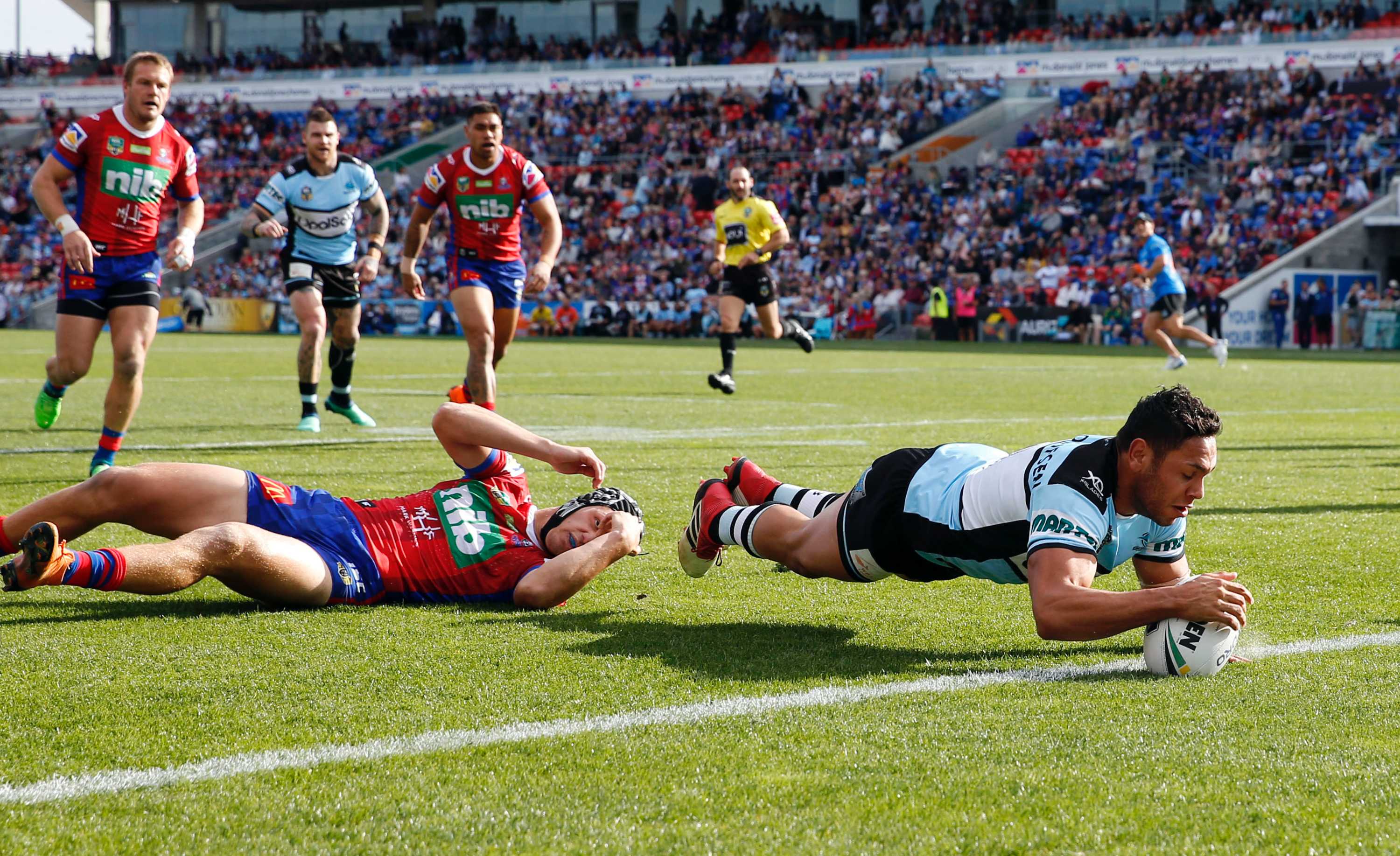 Cronulla Sharks thrash Newcastle to continue NRL winning streak, Tigers ...