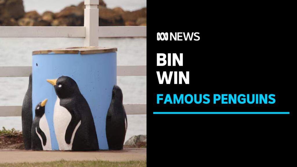 Town of Penguin successfully campaigns to save bird-themed bins - ABC News
