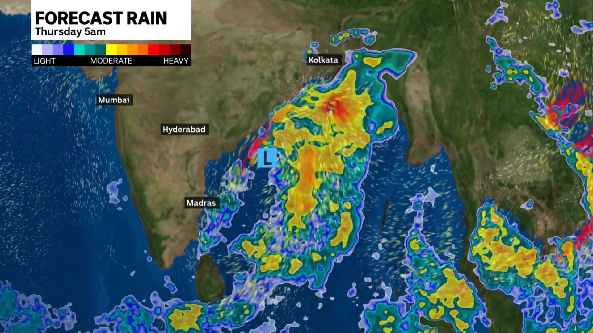 Tropical storm brews in the southeast Bay of Bengal - ABC News