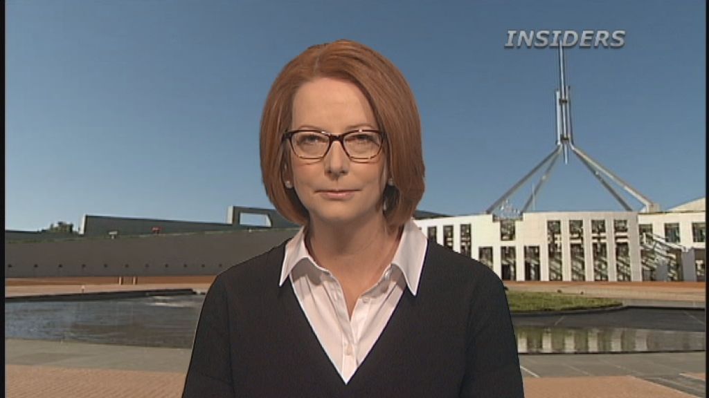 Prime Minister Julia Gillard joins Insiders - ABC News