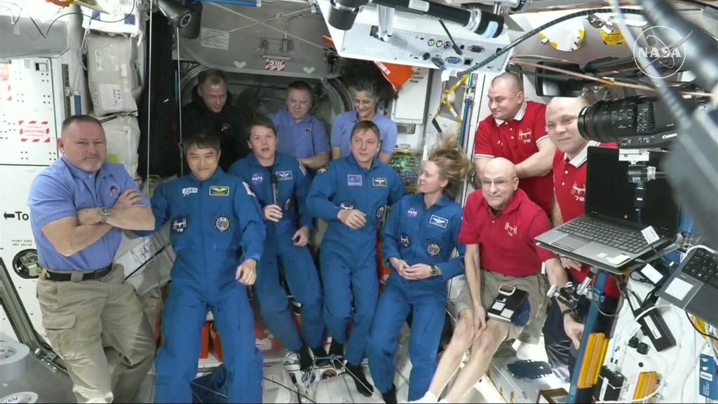 SpaceX Crew-10 mission docks at the International Space Station to ...