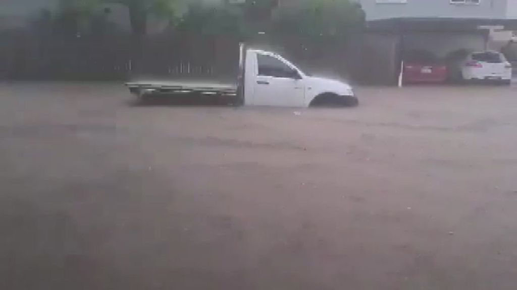 Heavy flooding in Alexandra Hills. - ABC News