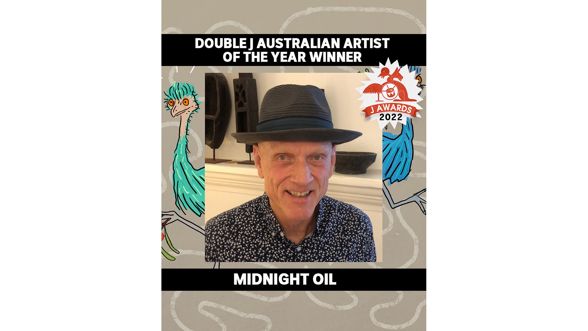 Double J Australian Artist of the Year 2022 J Award acceptance - triple j