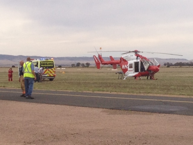 Rescue helicopter makes forced landing - ABC News