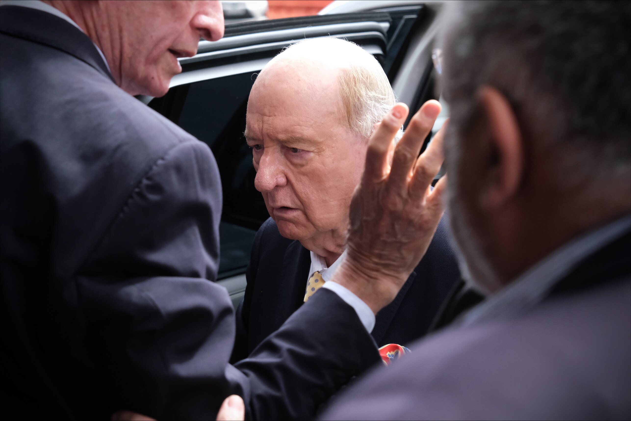 Broadcaster Alan Jones speaks after facing court on sexual assault and ...