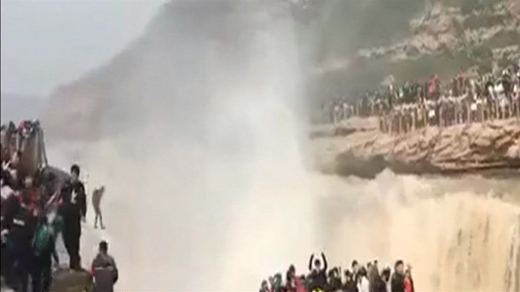 Man severely injured after jumping into waterfall in front of shocked ...