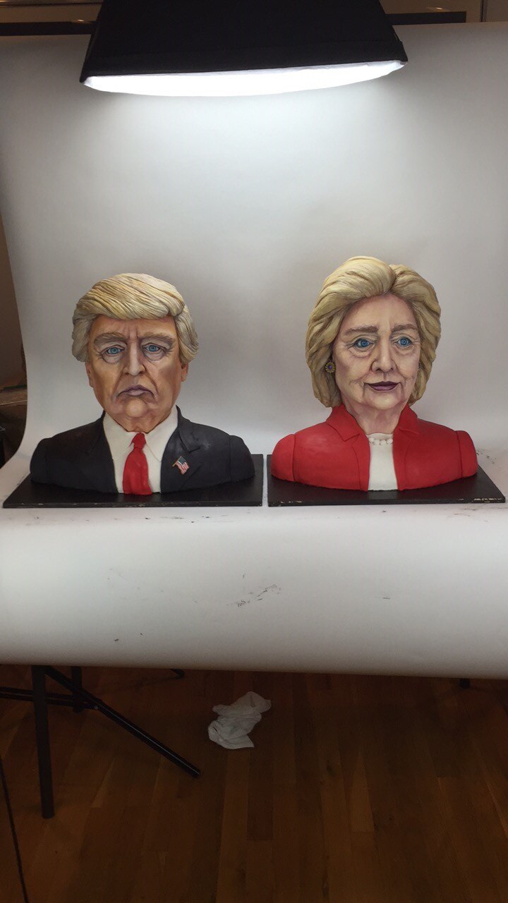 US election: Donald Trump and Hillary Clinton cakes go viral on social ...