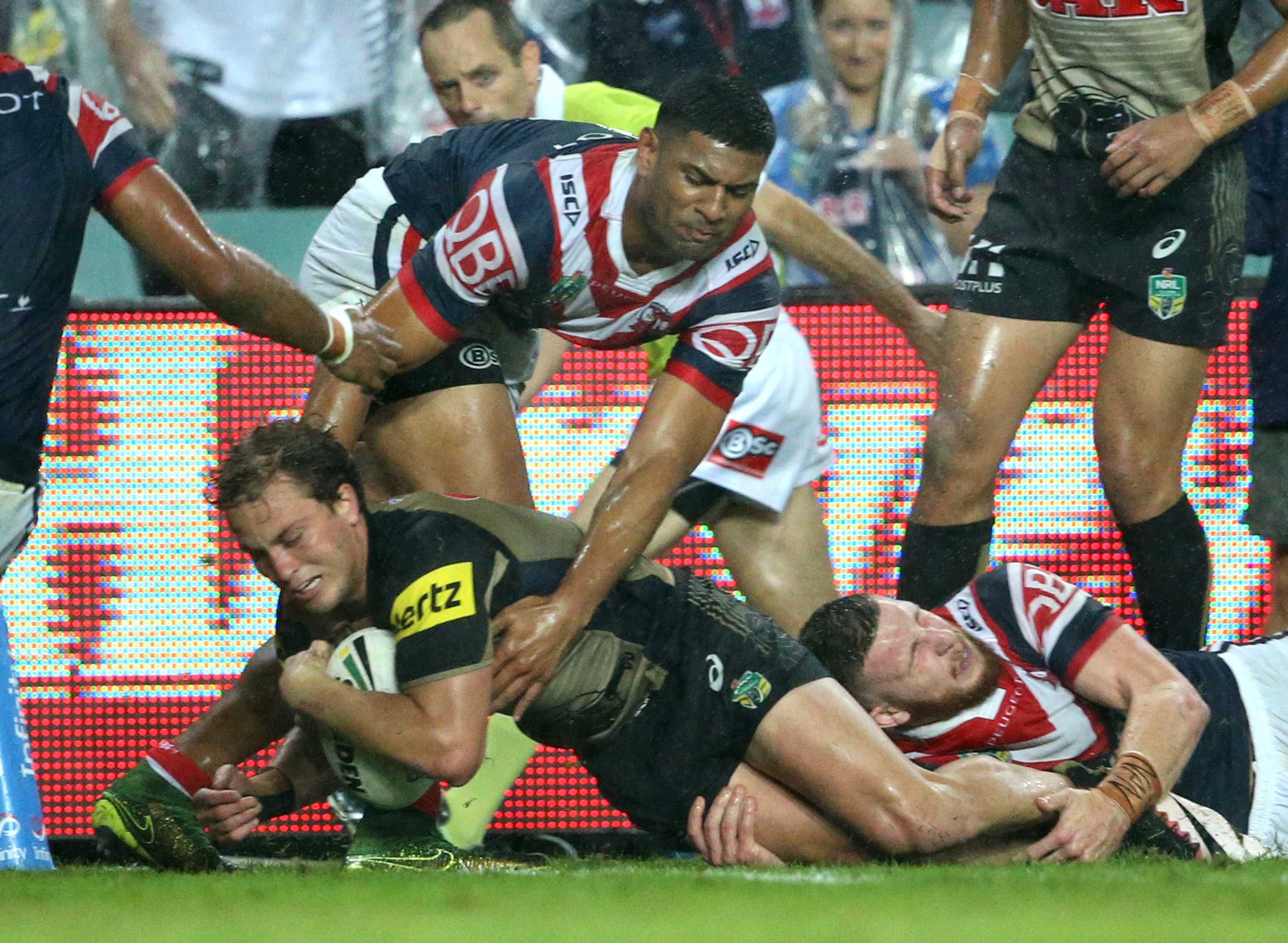 Penrith Panthers beat bottom of the ladder Sydney Roosters 20-16 in the ...