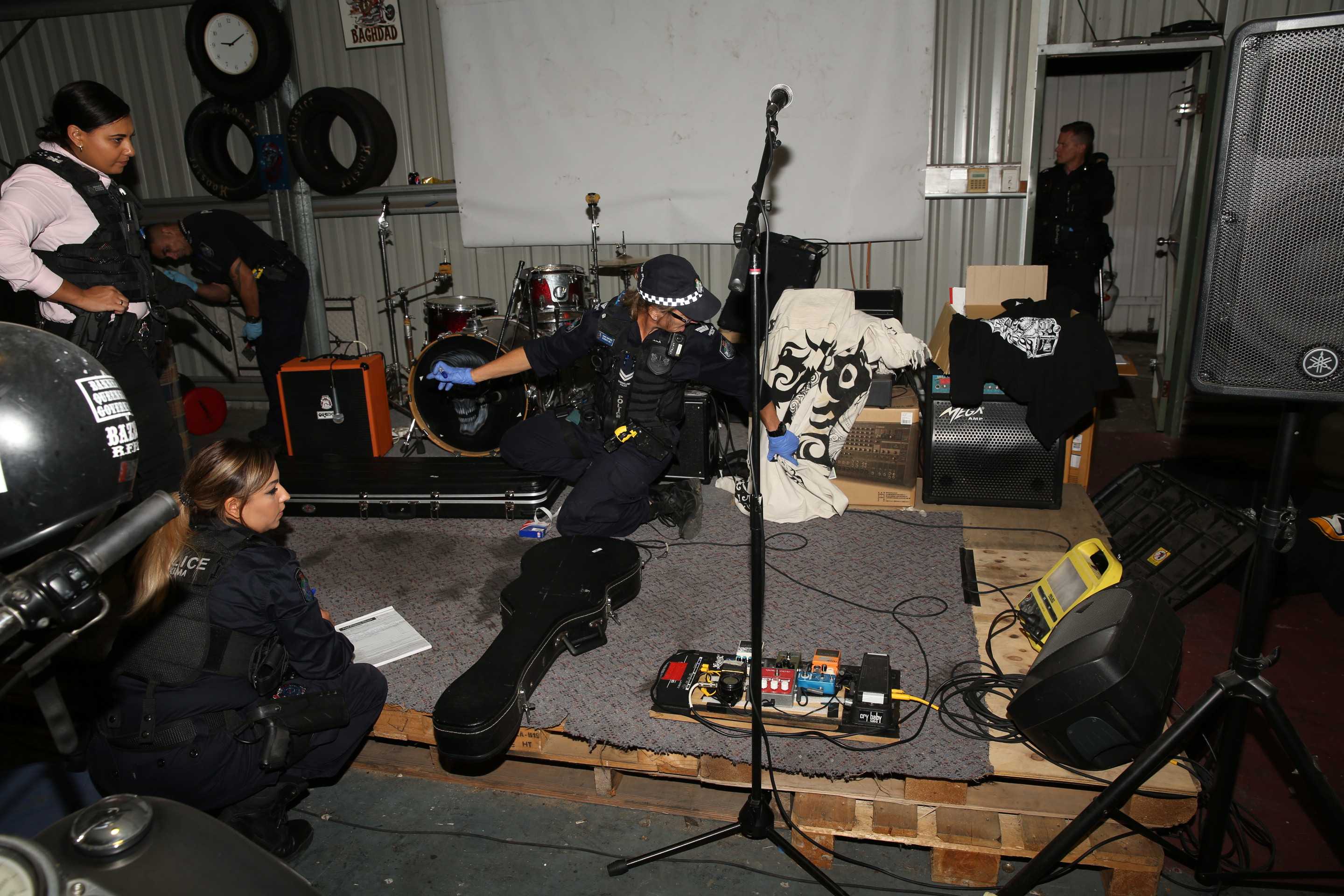 Police raid which seized everyday items from alleged bikie clubhouse ...