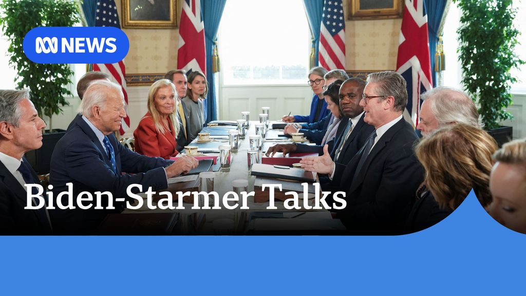 Dashcam footage shows a koala running across a road - ABC News