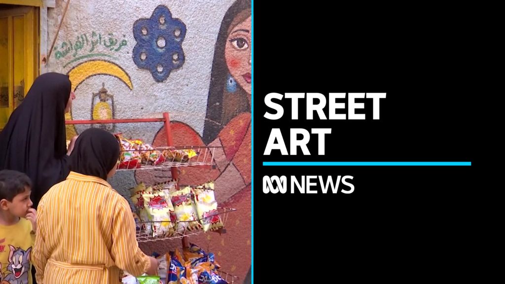 Baghdad district transforms into an open-air art gallery - ABC News