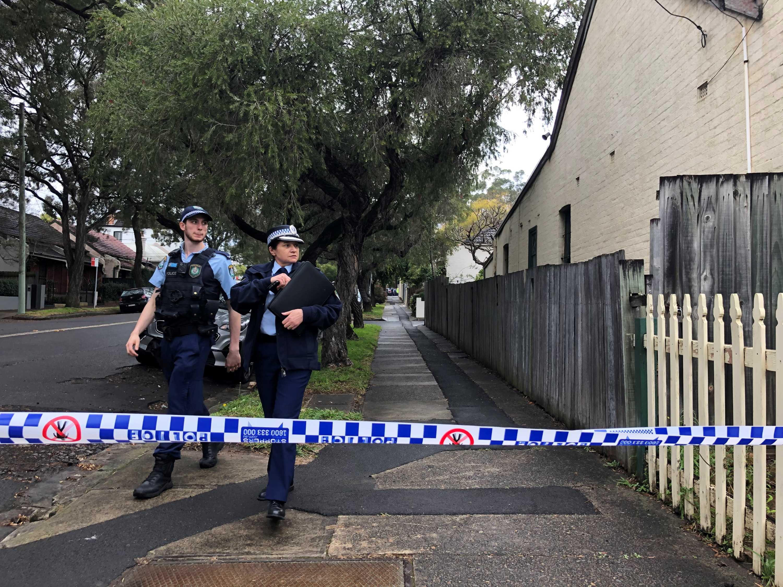 NSW Police riot squad officers swarm street in Sydney's inner west ...