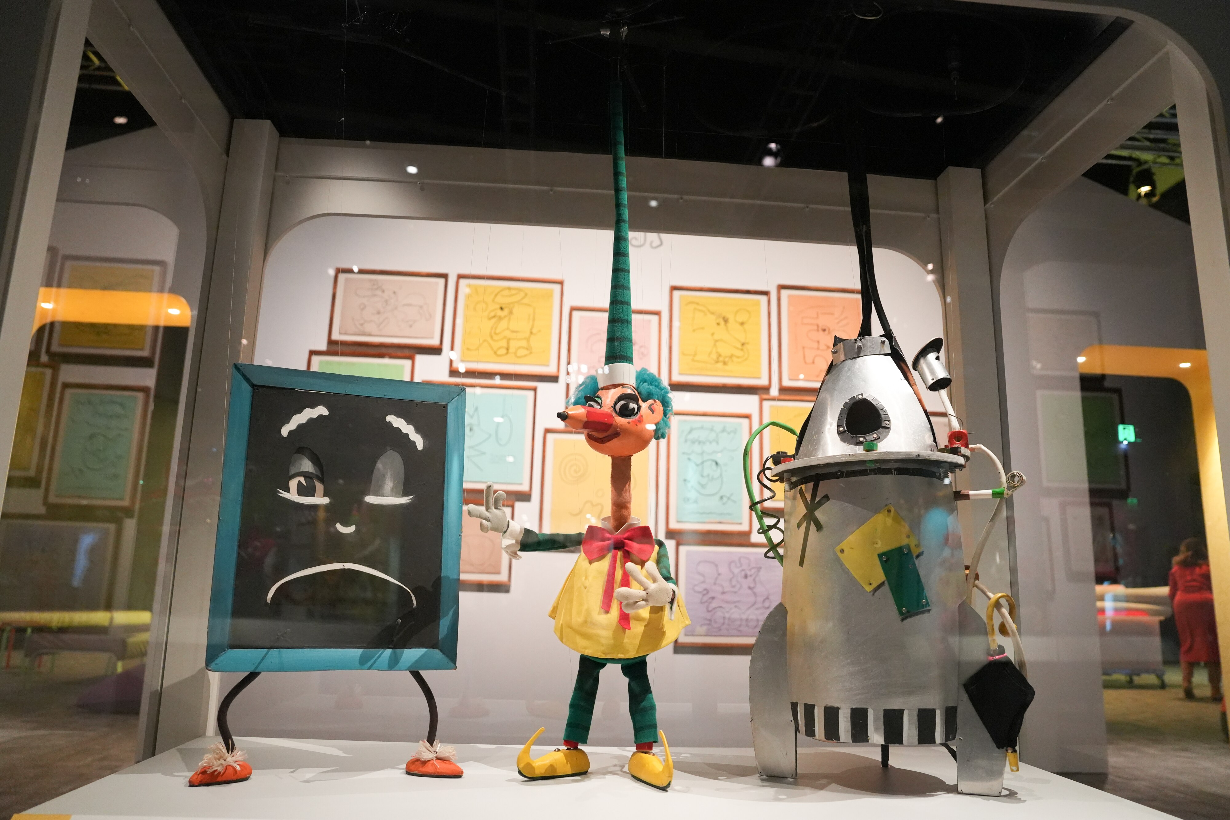 Iconic Mr Squiggle items on show at the National Museum of Australia in ...