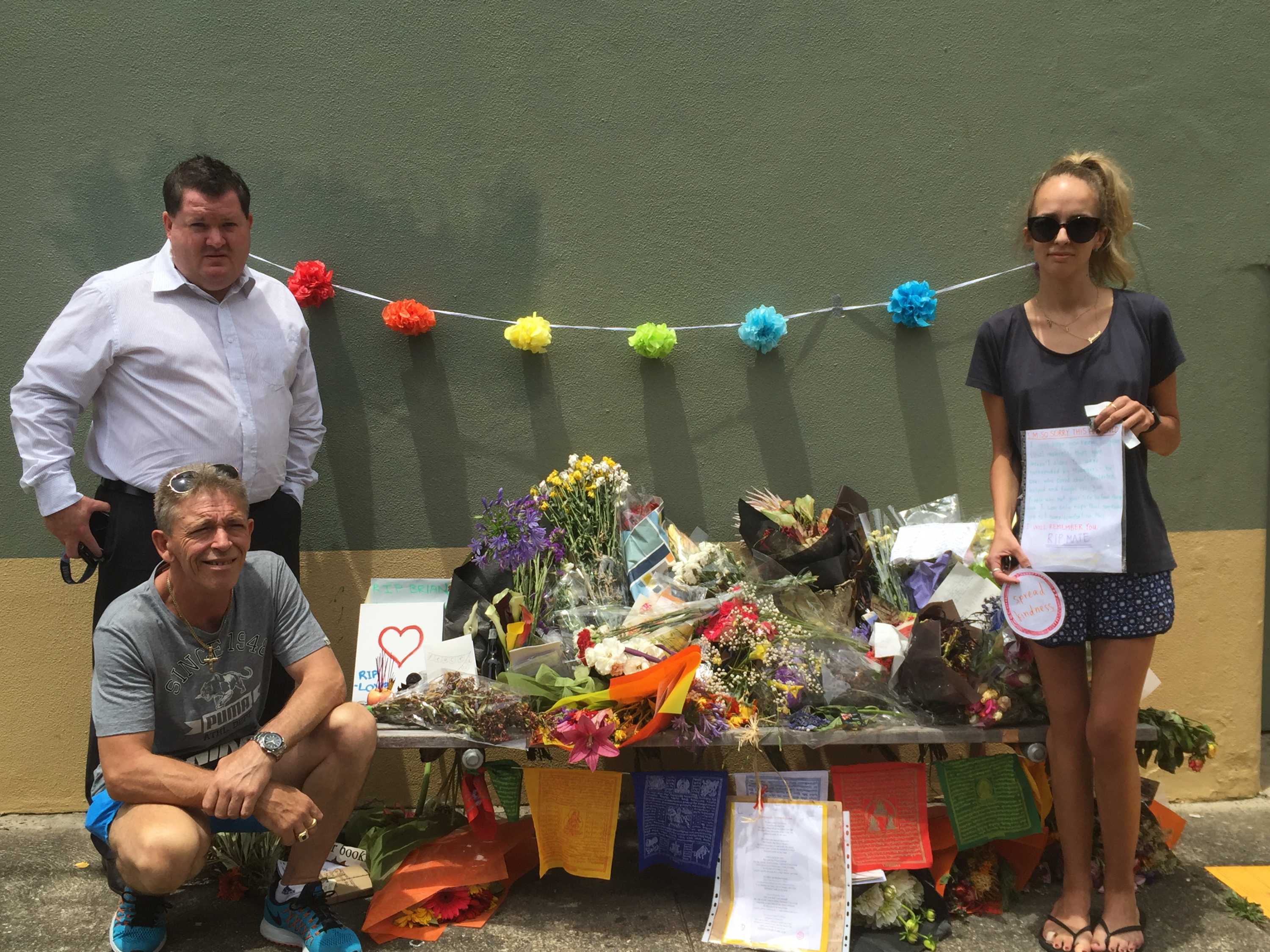 Students honour teacher Brian Liston's memory with makeshift memorial ...