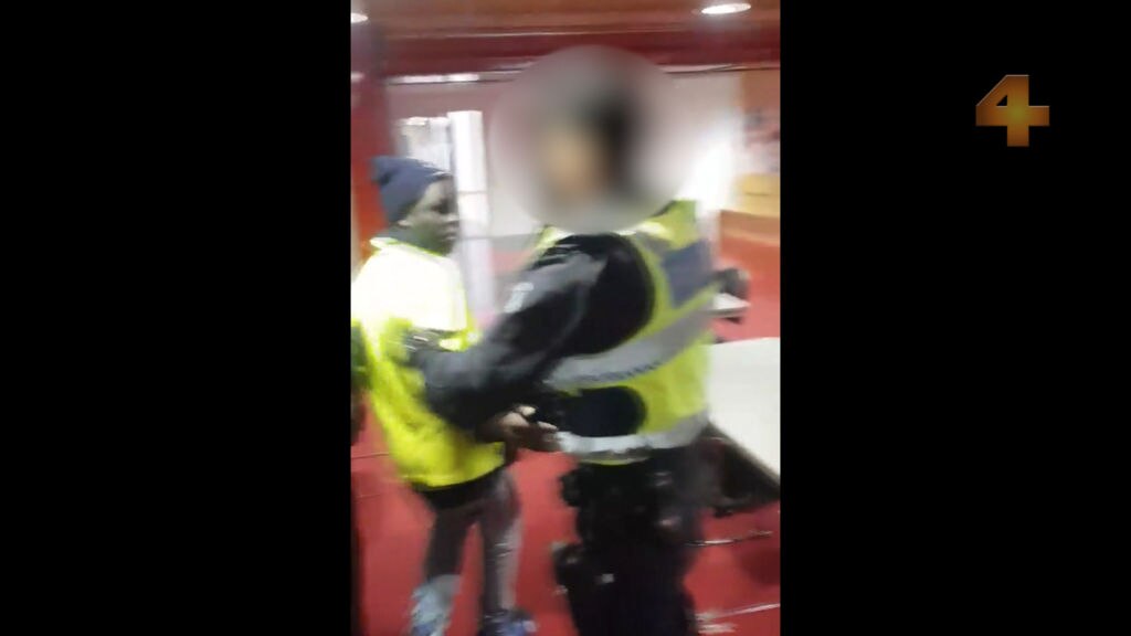 Mobile phone footage shows police confronting Martin and Deng - ABC News