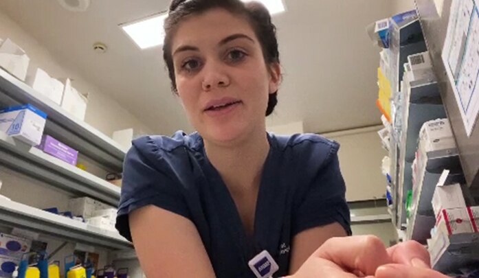 Laura Keily video diary from her shift on 3 April. - ABC News