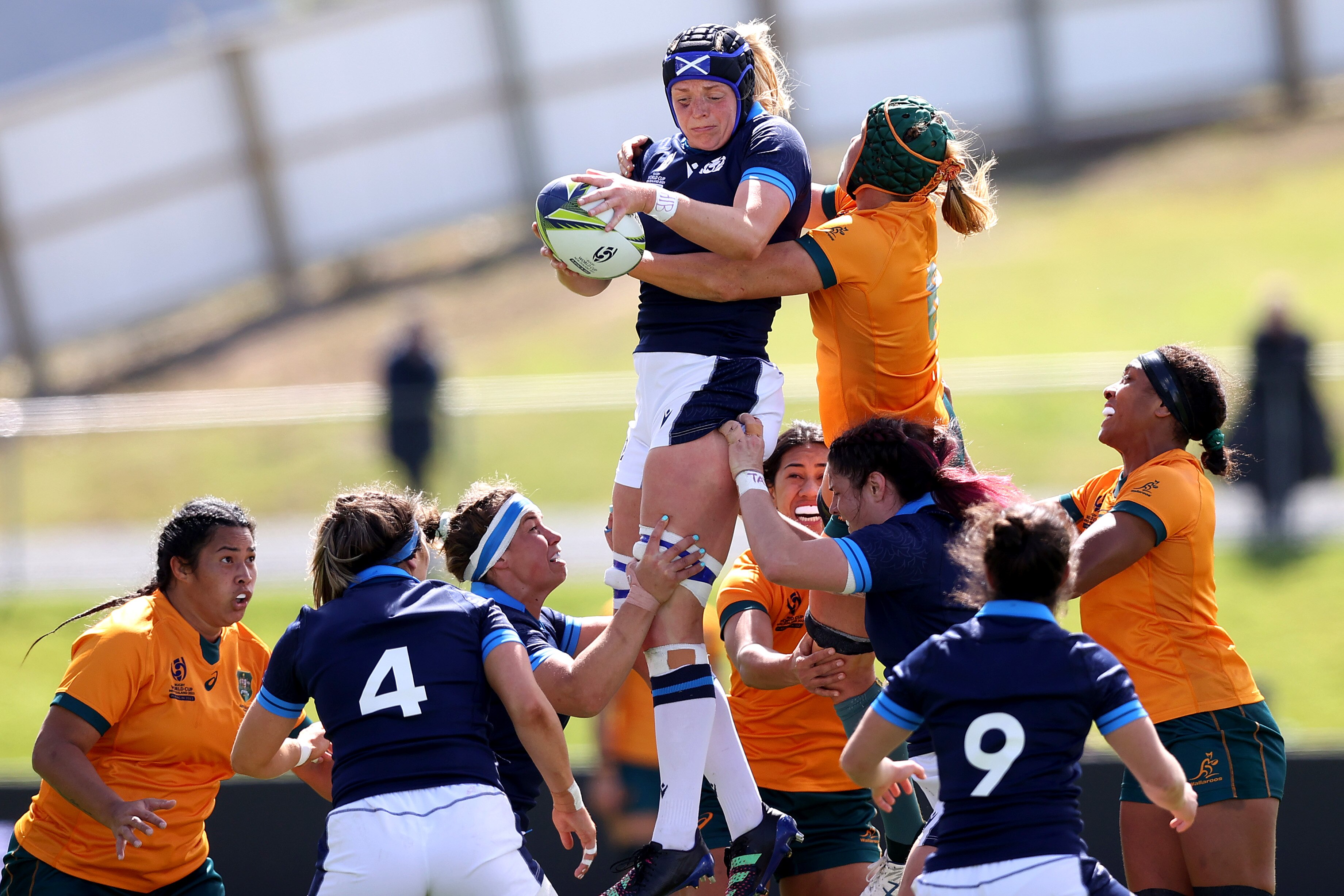 Wallaroos claim 14-12 victory against Scotland at women's Rugby World ...