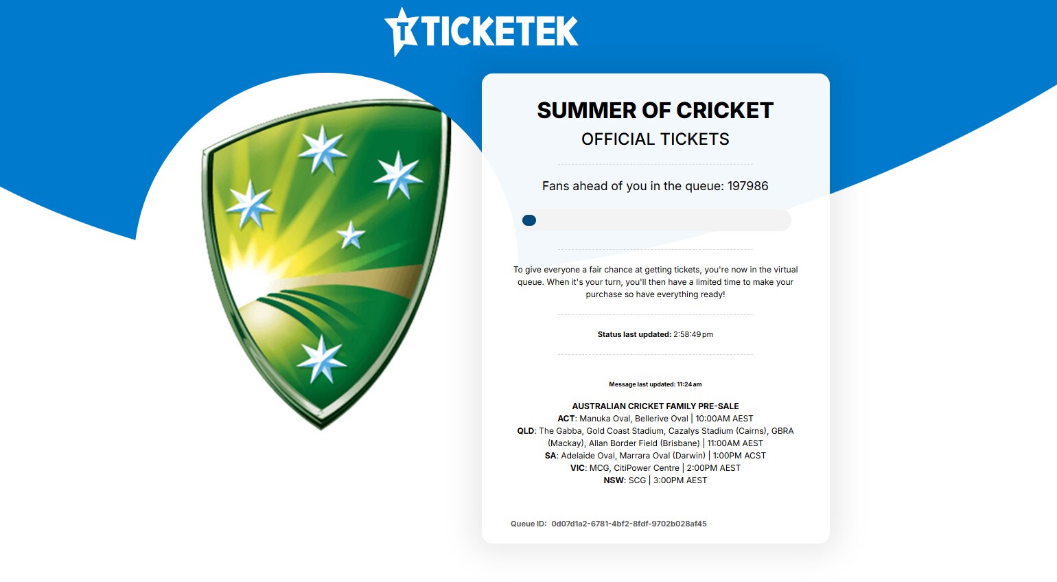Ashes pre-sale leaves fans frustrated despite record day of ticket ...