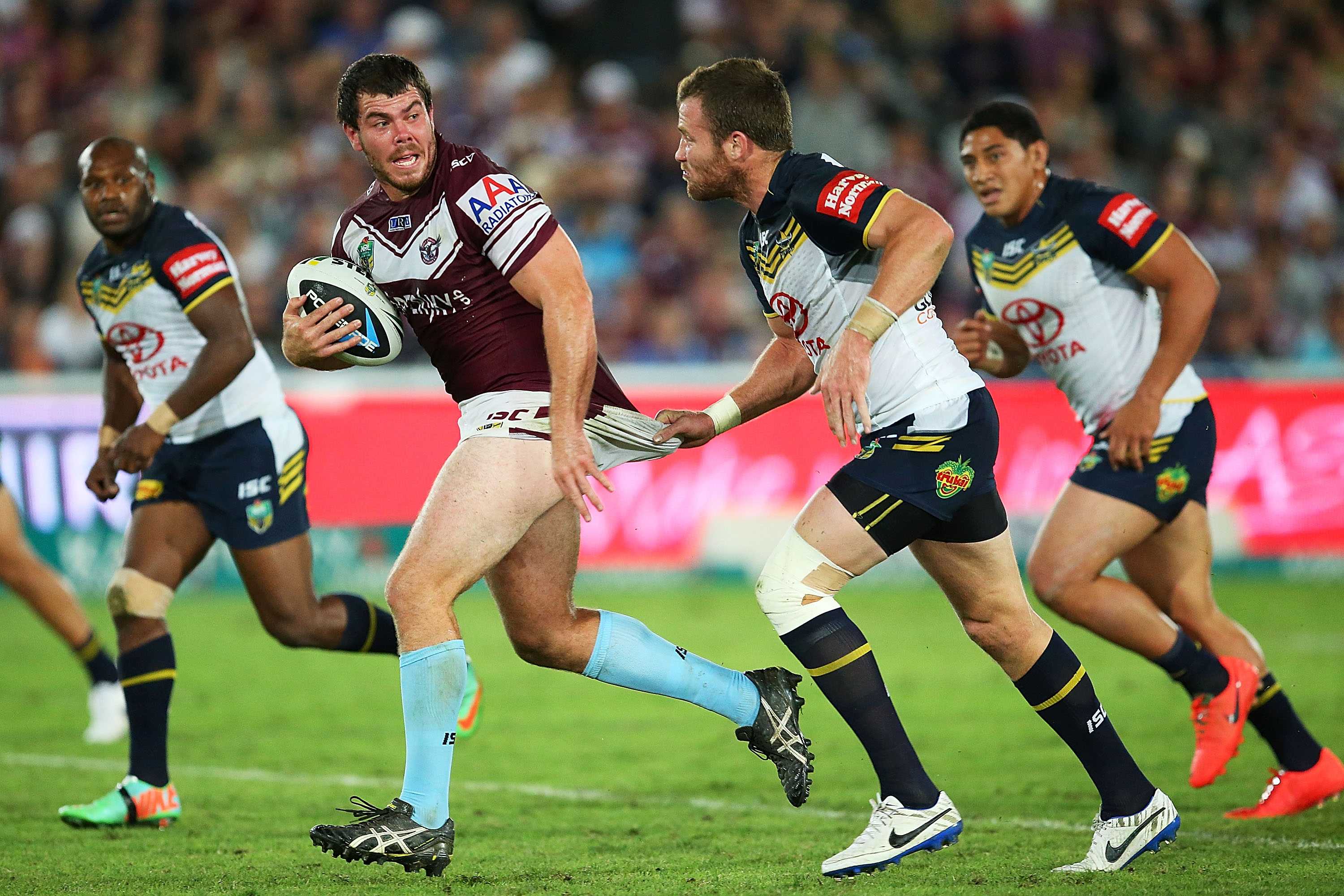 Late try pinches 26-21 win for Manly Sea Eagles in clash with North ...