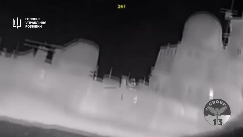 Ukraine releases video it says shows attack on Russian warship near ...