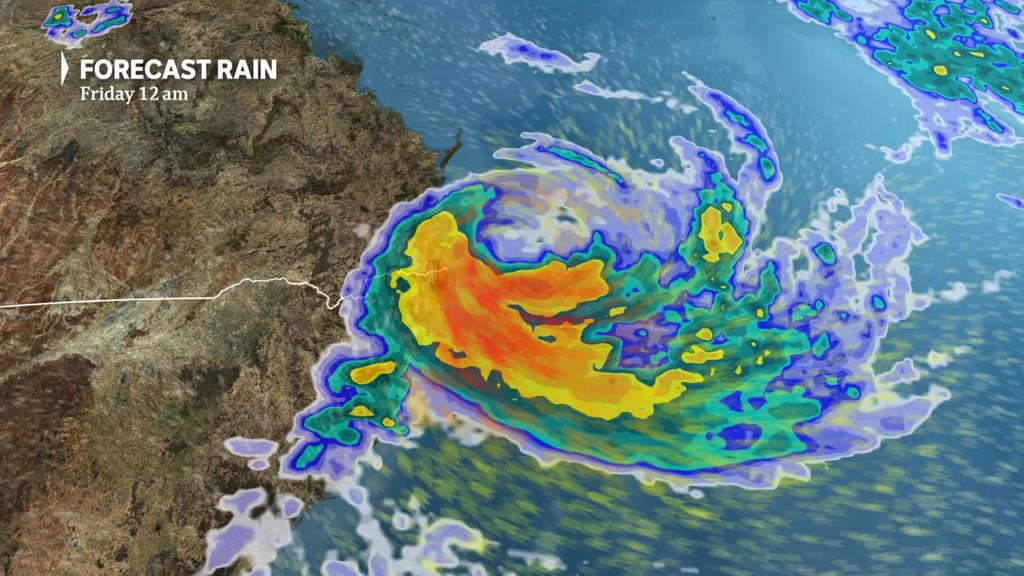 Cyclone Alfred progression - ABC News