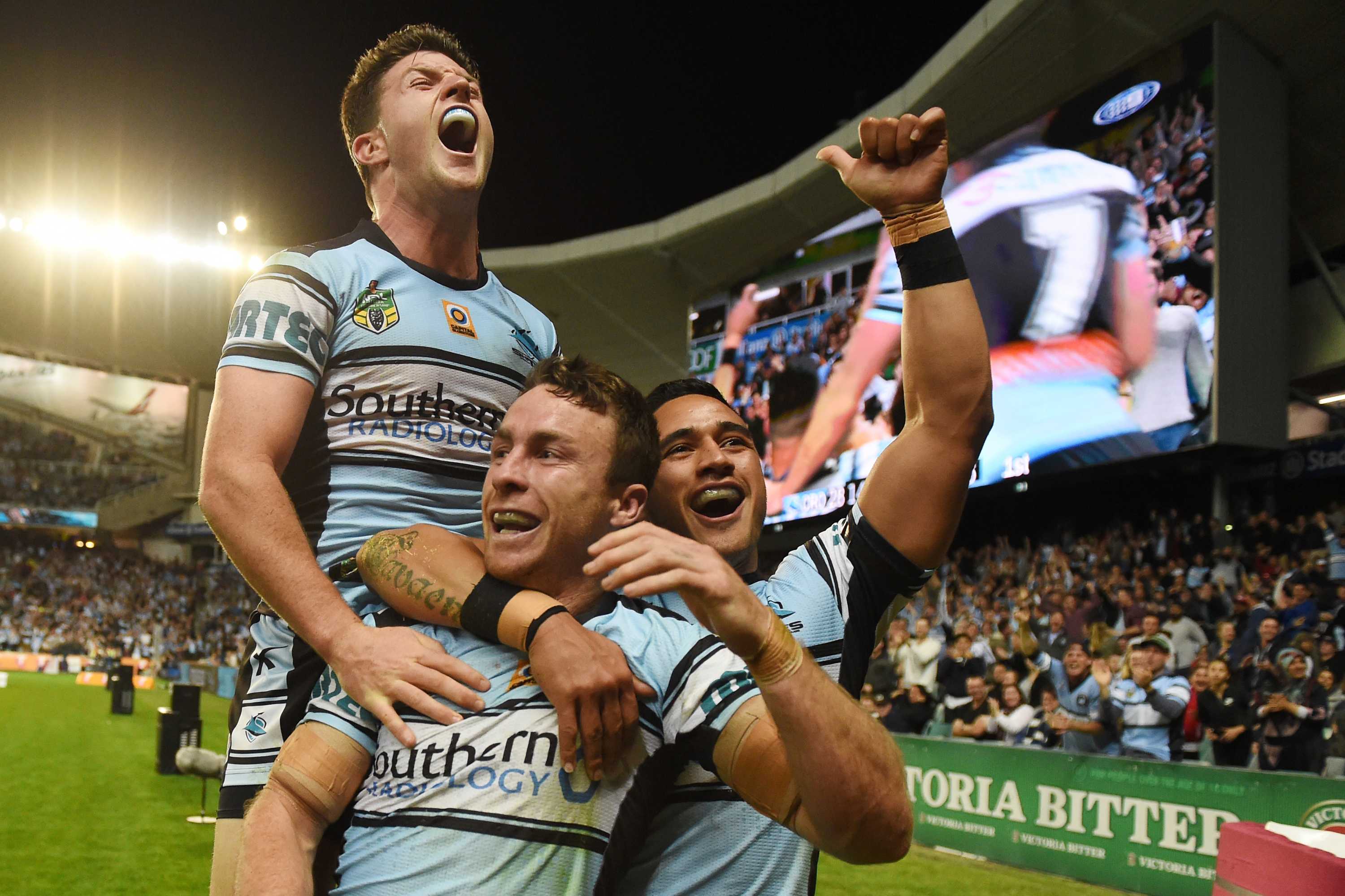 Cronulla Sharks beat North Queensland Cowboys 32-20 to reach NRL grand ...
