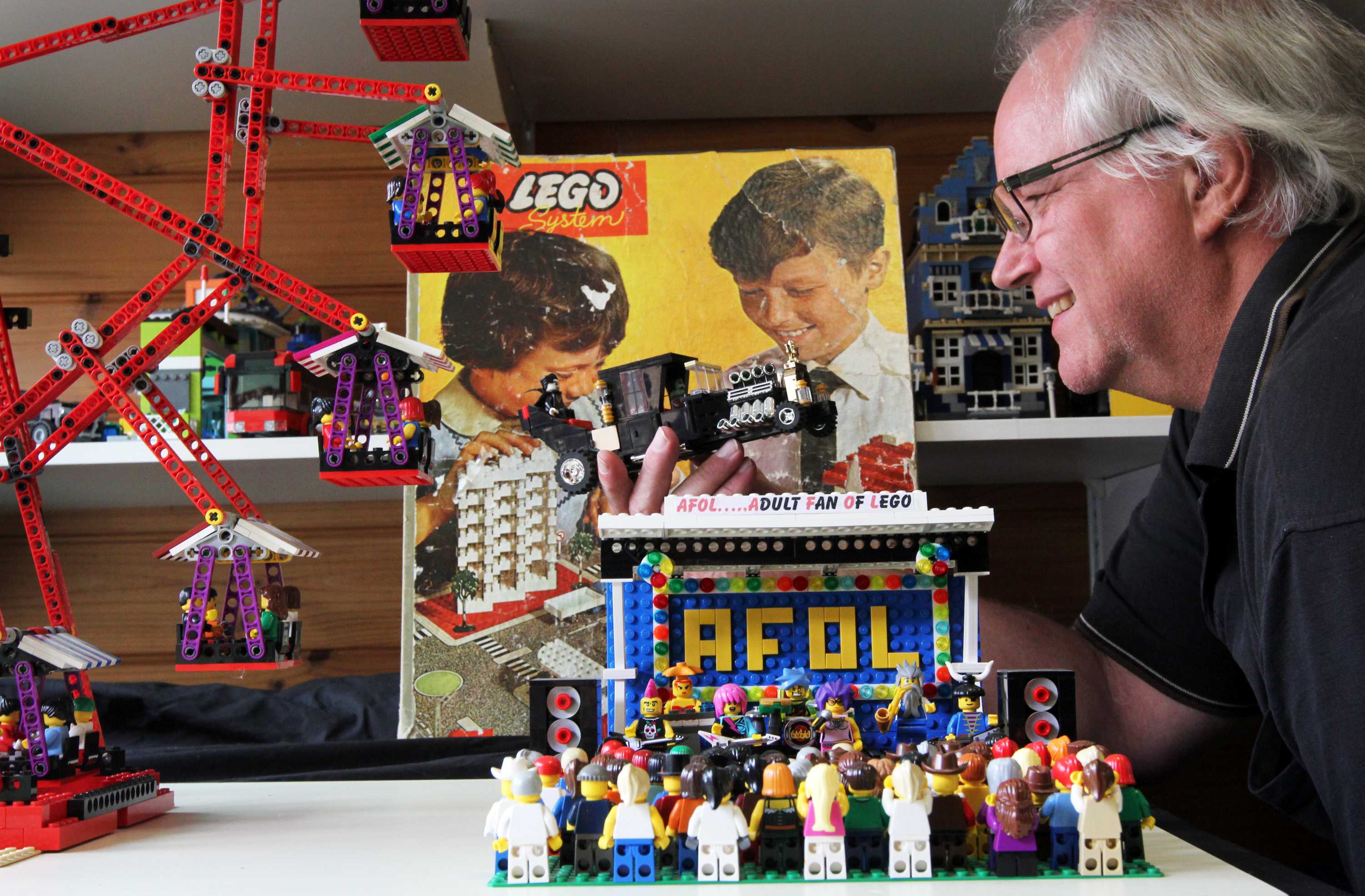 Lego fan brings adults-only touch to impressive backyard brick ...