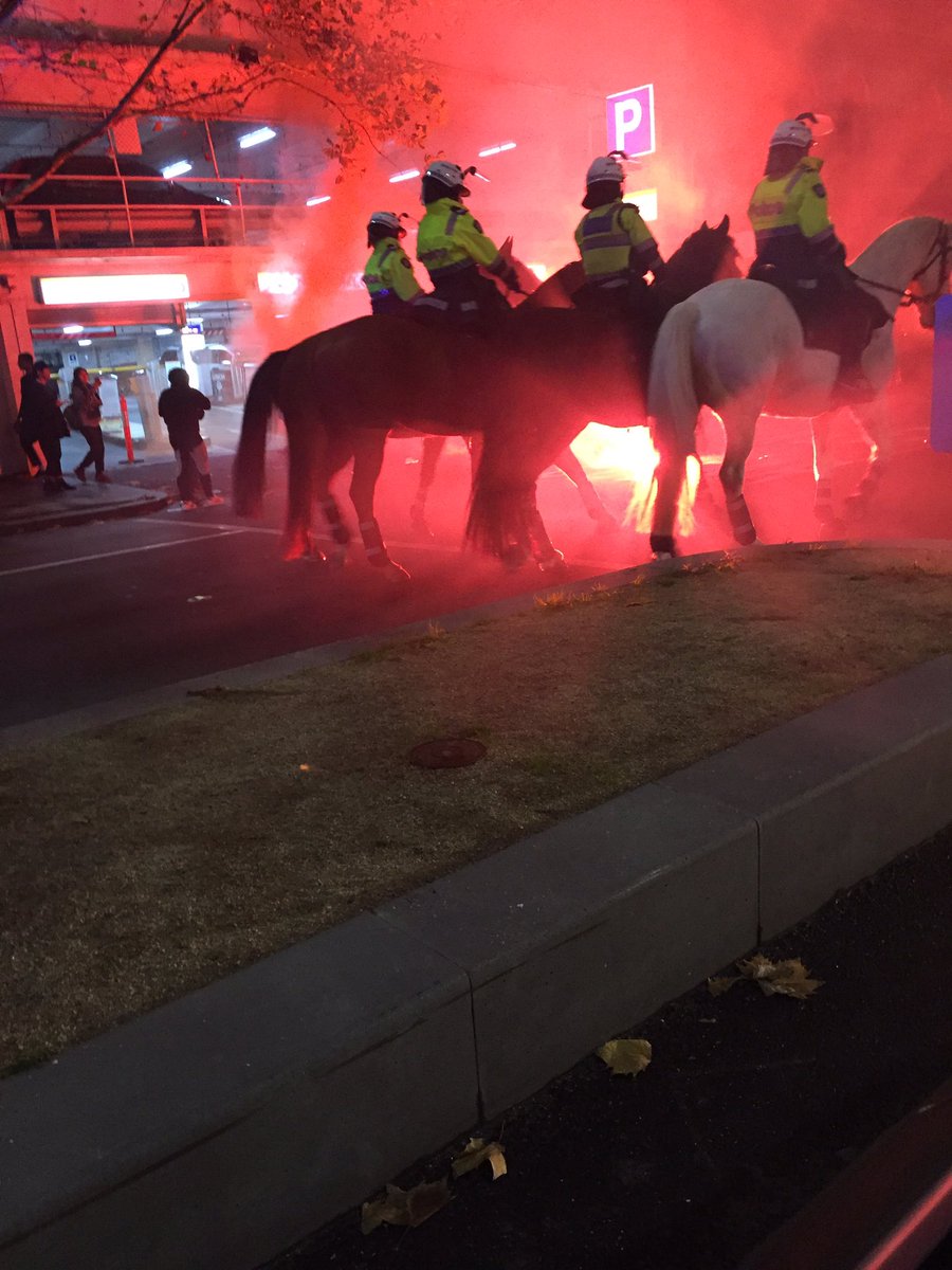 Football fans who let off flares ahead of Socceroos friendly to face ...