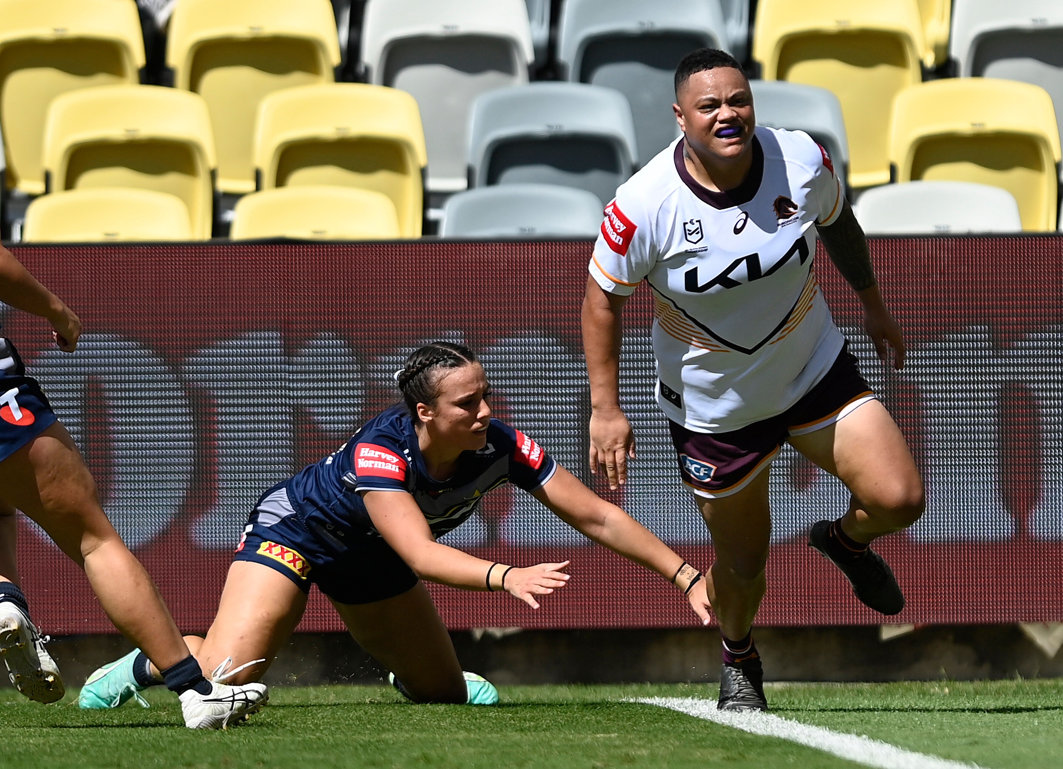 Broncos take down Cowboys in first edition of NRLW derby, Titans pip ...