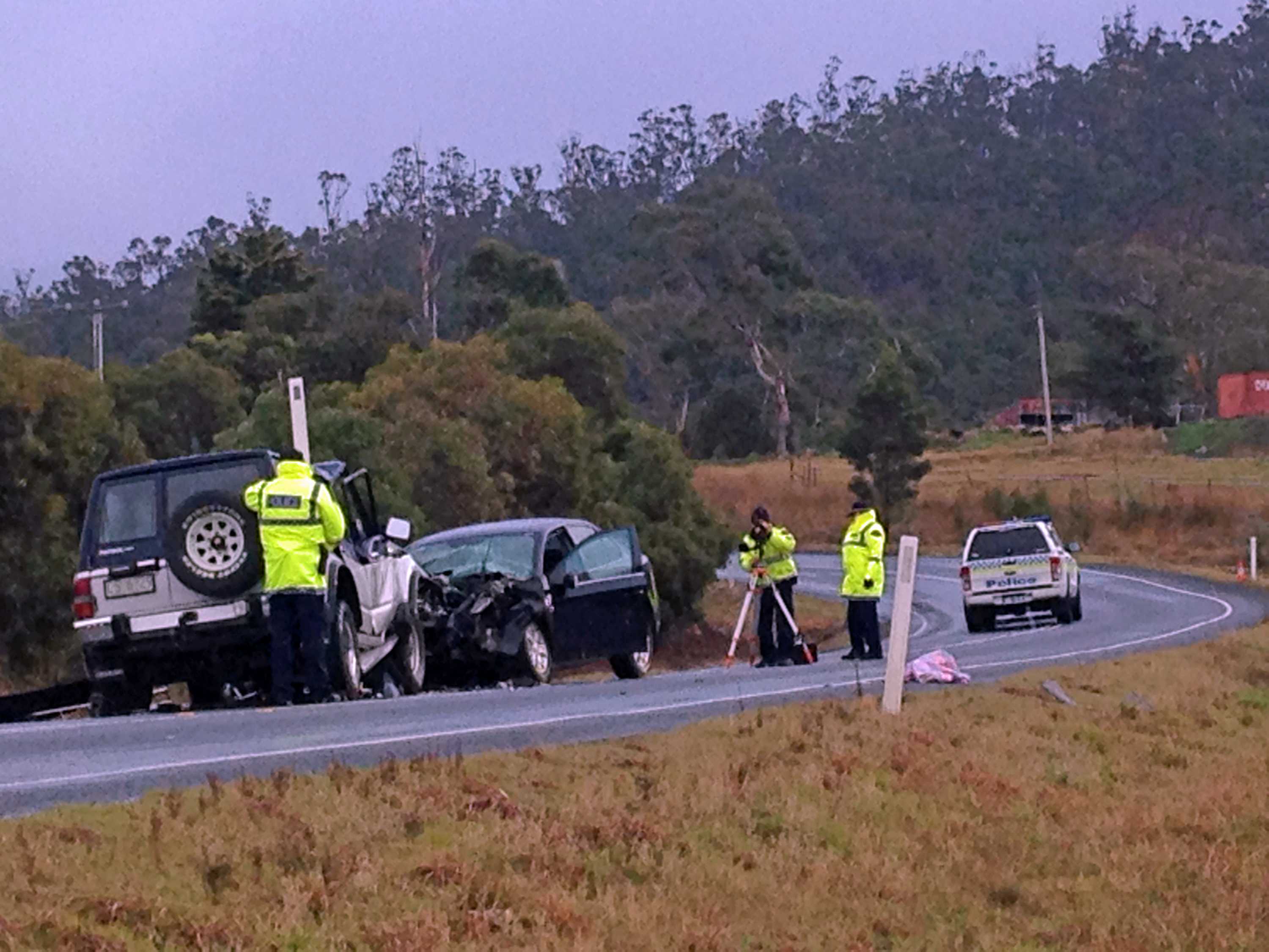 Man dead, woman seriously injured in two-car crash in Hobart's north ...