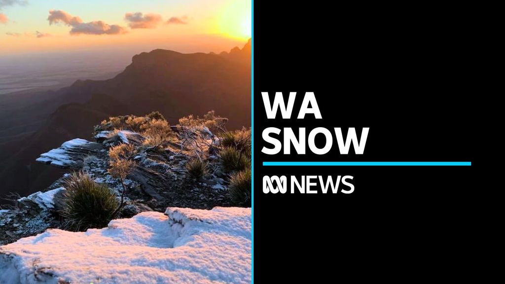 Rare snowfall blankets Bluff Knoll in WA's Stirling Range - ABC News