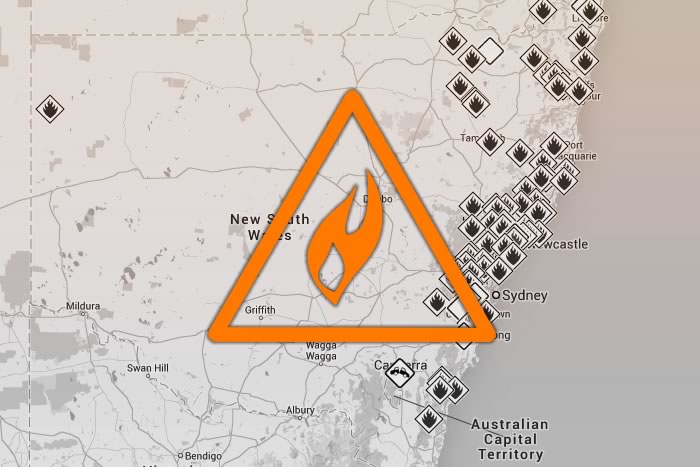 Map: NSW fire incidents and warnings - ABC News