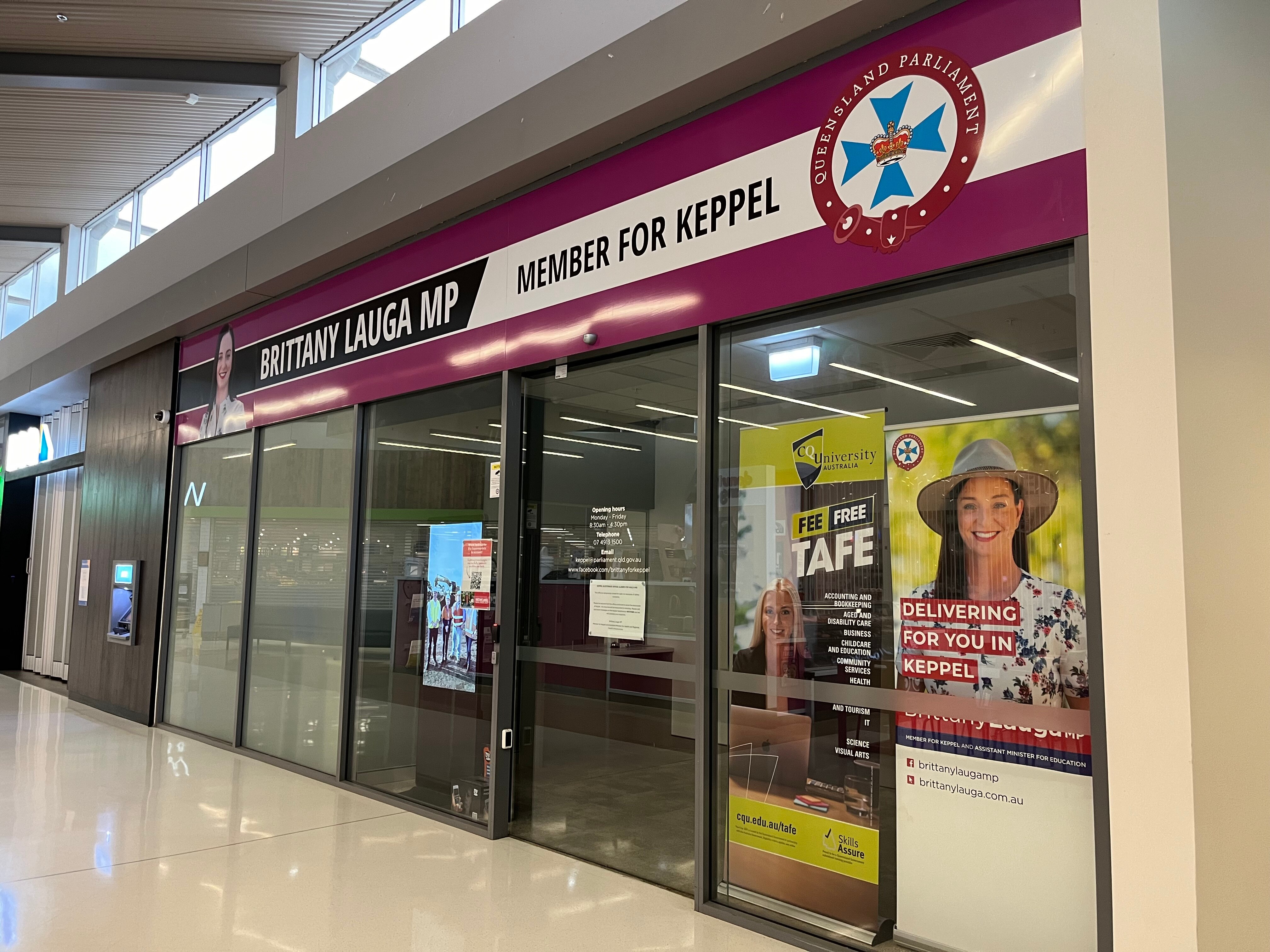 Queensland MP Brittany Lauga closes electoral office due to threats ...