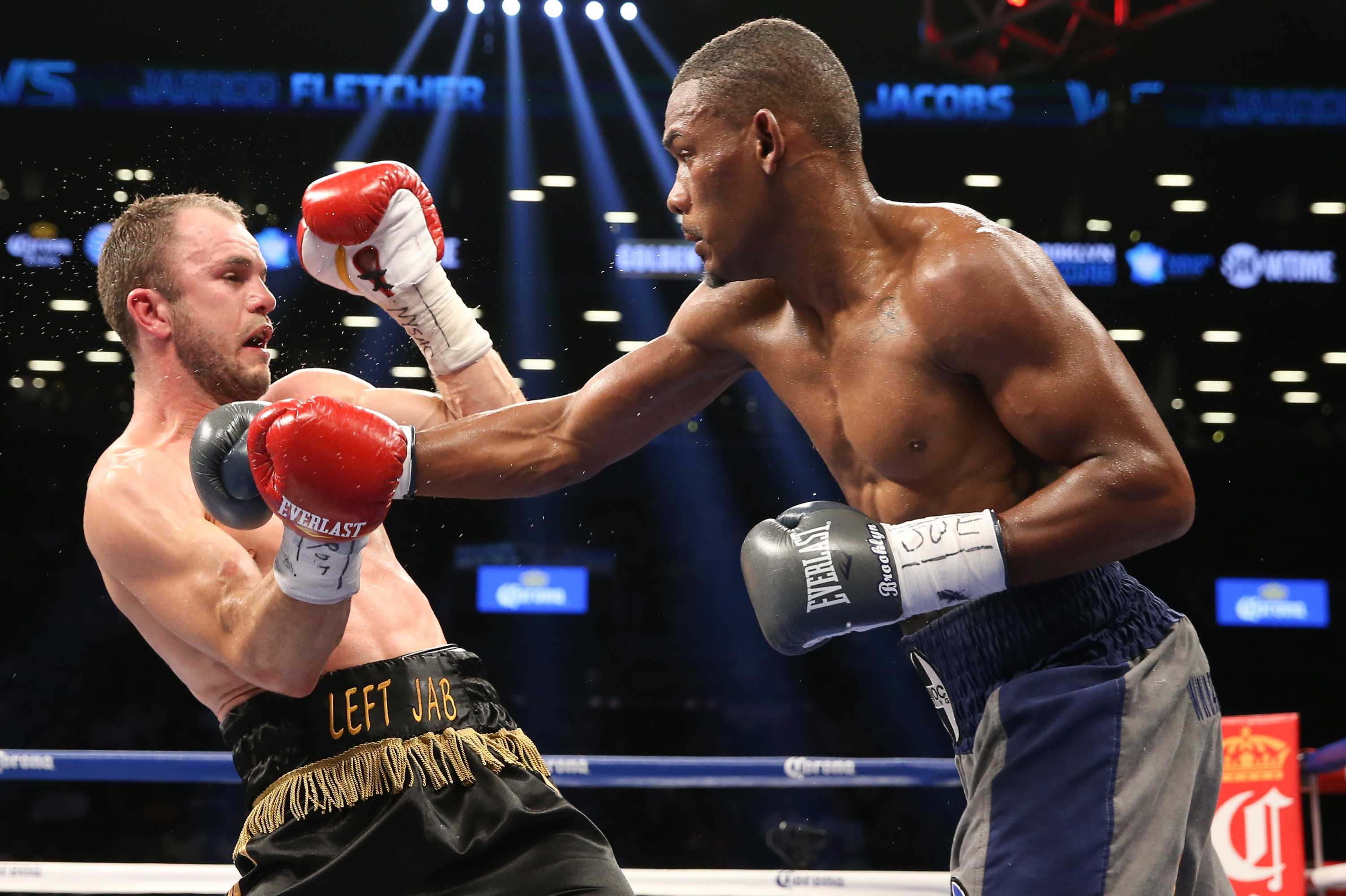 Jarrod Fletcher loses to Danny Jacobs in WBA middleweight title boxing ...